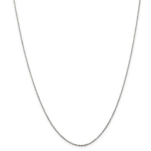 Sterling Silver 1mm Wide Cable Necklace Chain 16" 18" 20" 24"