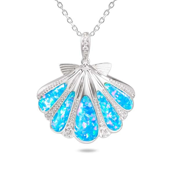 Alamea Opal Mermaid’s Oyster Shell Pendant by Alamea